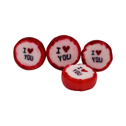 I Love You ️ - Individually Wrapped Rock Candy - Yimmys Candy